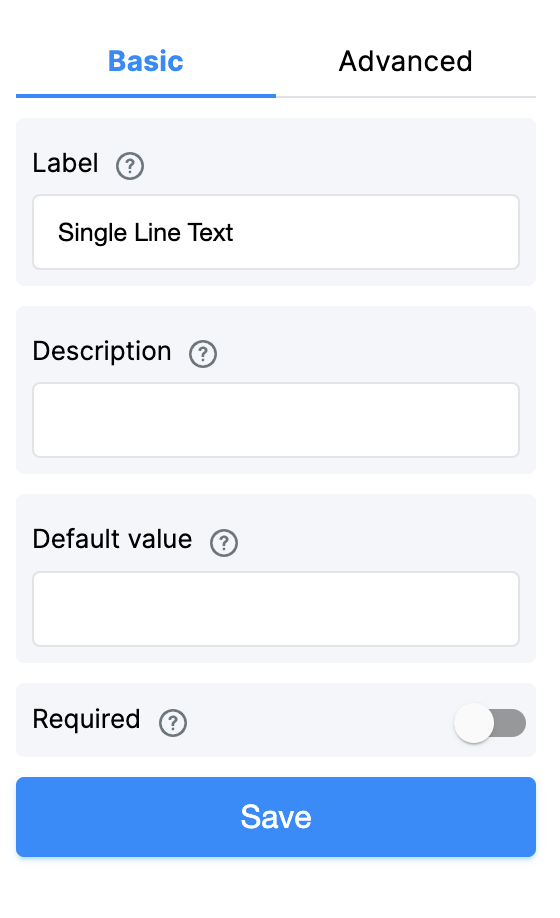 Single Line Text | Clappia